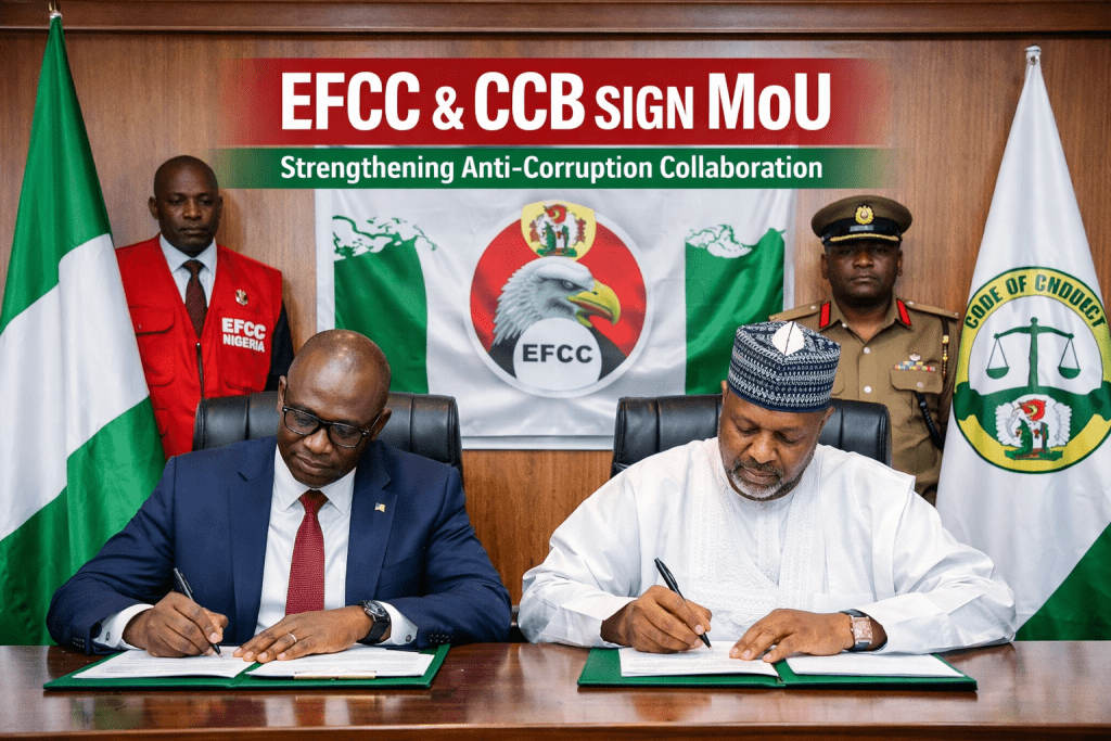 EFCC, CCB Sign MoU to Deepen Anti-Corruption Collaboration in Nigeria ...